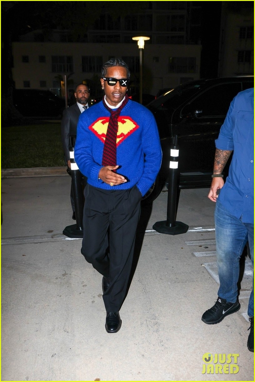 A$AP Rocky Channels Clark Kent for Art Basel Event in Miami with ...
