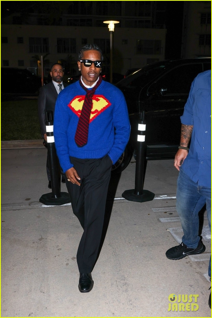 A$AP Rocky Channels Clark Kent for Art Basel Event in Miami with ...