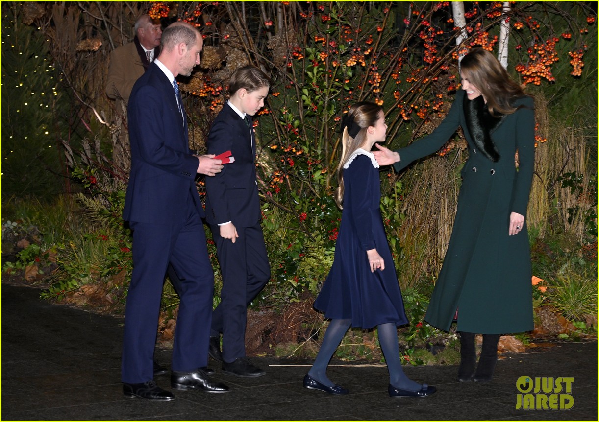 Kate Middleton, Prince Williams, & Their 3 Kids Attend Royal Christmas ...