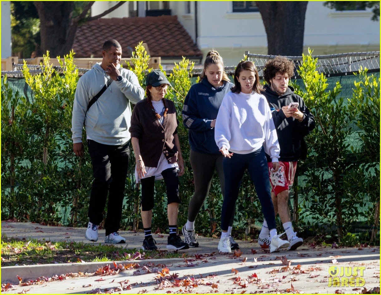 Selena Gomez & Husband Benny Blanco Kick Off Week with a Family Stroll ...