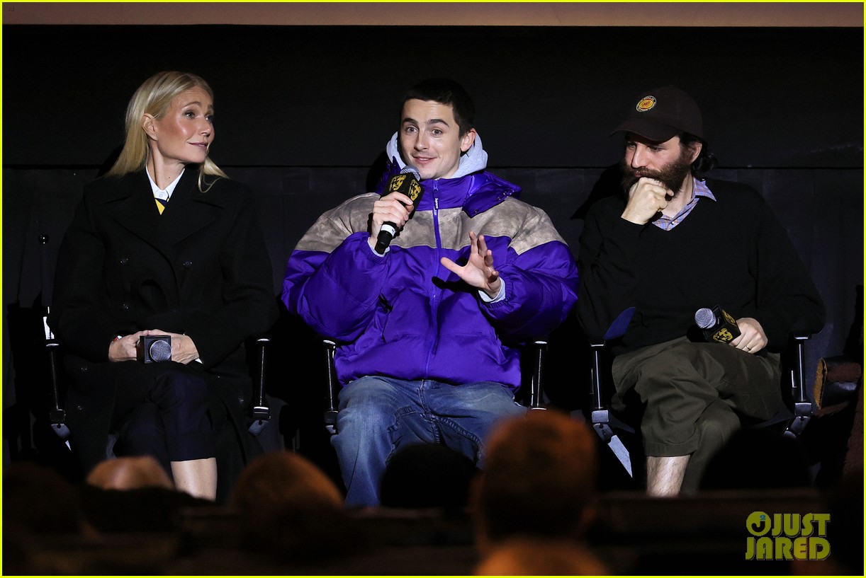 Timothee Chalamet Bundles Up in Purple Puffer Jacket for 'Marty Supreme ...