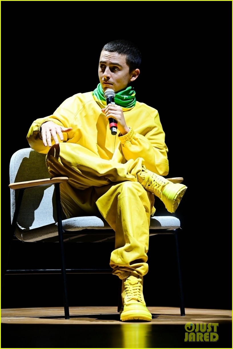 Timothee Chalamet Sports Brazil Flag Colors as He Promotes 'Marty ...