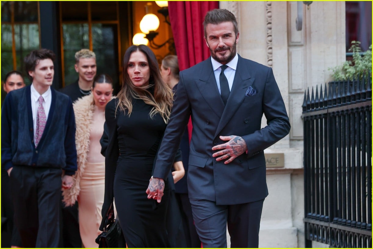 David & Victoria Beckham Put on United Front with 3 of Their Kids After ...