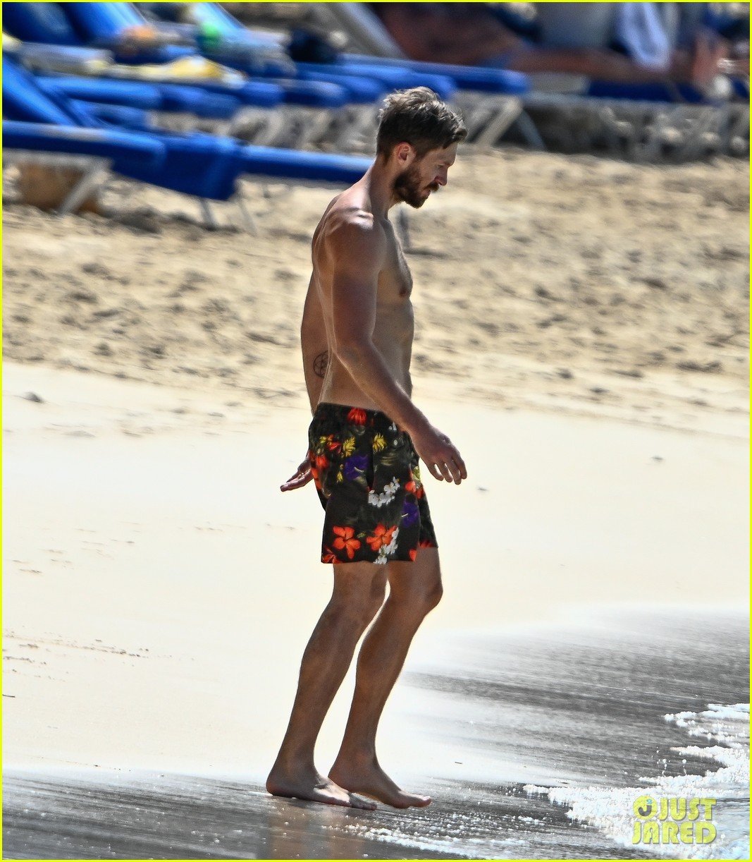 Calvin Harris Hits the Beach with Wife Vick Hope During Barbados ...