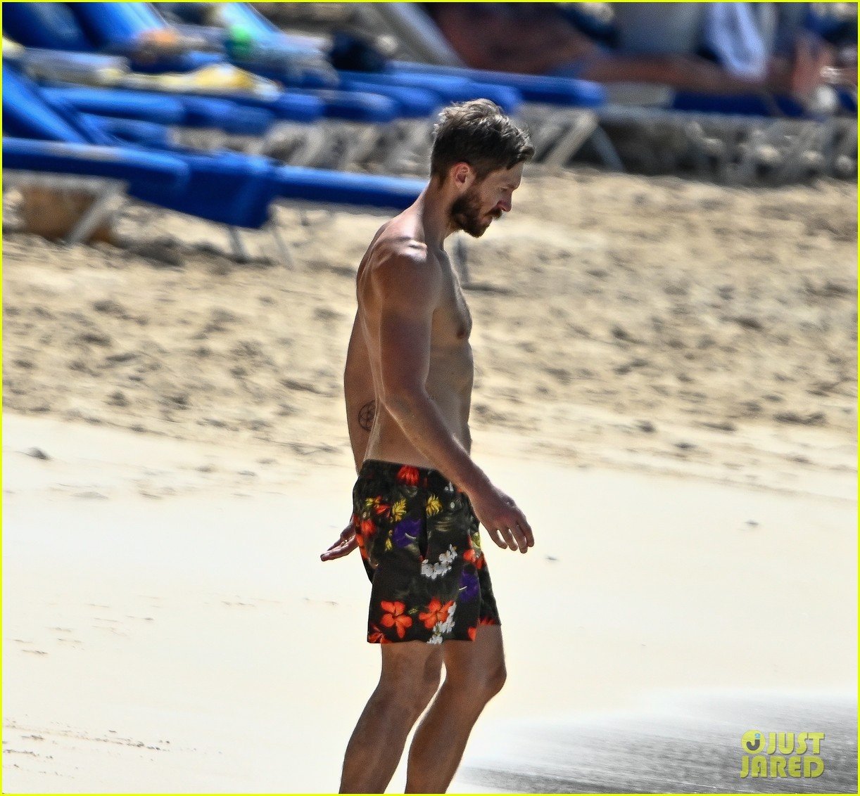 Calvin Harris Hits the Beach with Wife Vick Hope During Barbados ...