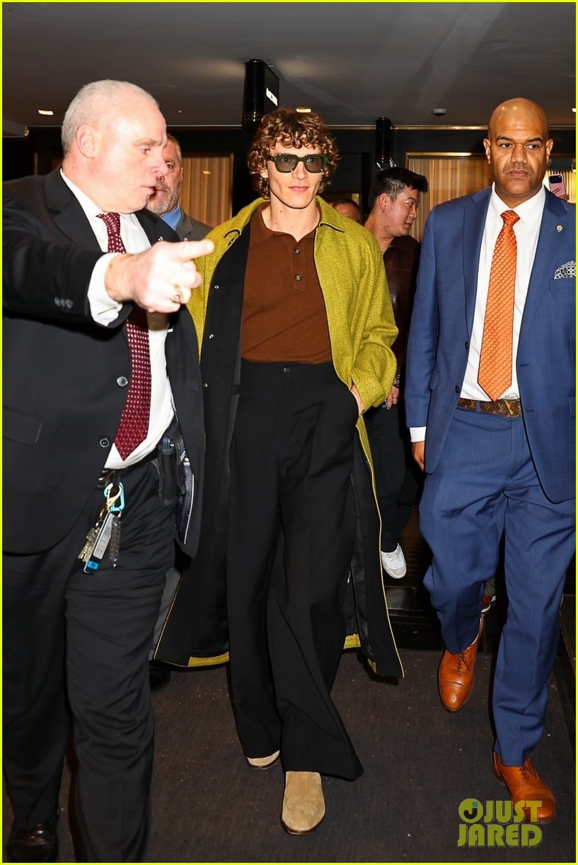 Connor Storrie Is All Smiles While Arriving For 'Late Night' Debut ...