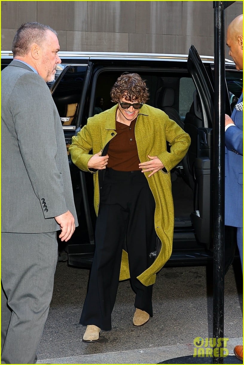 Connor Storrie Is All Smiles While Arriving For 'Late Night' Debut ...