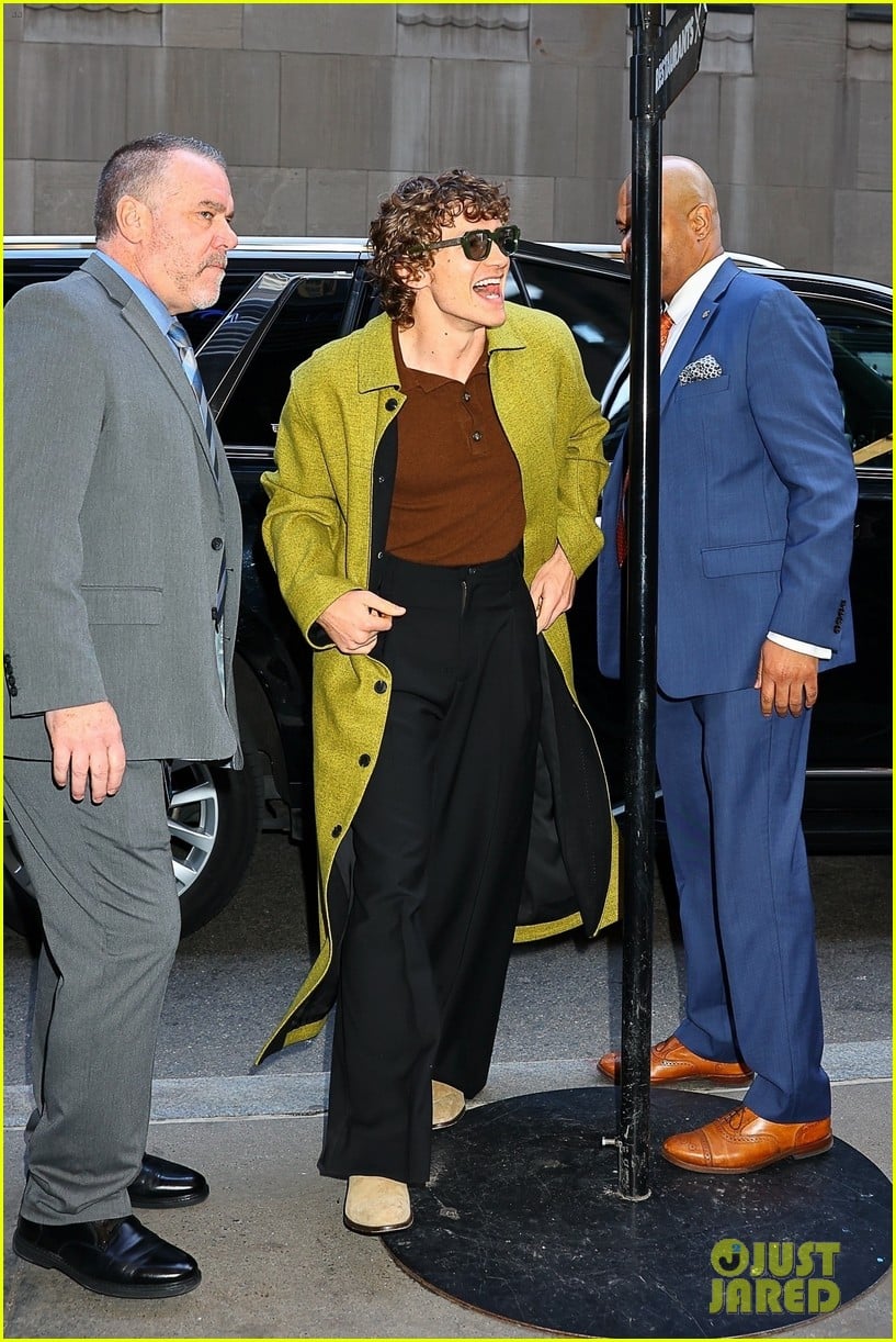 Connor Storrie Is All Smiles While Arriving For 'Late Night' Debut ...