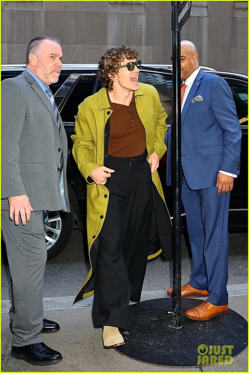 Connor Storrie Is All Smiles While Arriving For 'Late Night' Debut ...