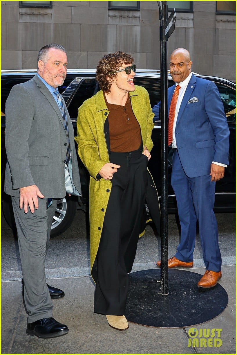 Connor Storrie Is All Smiles While Arriving For 'Late Night' Debut ...