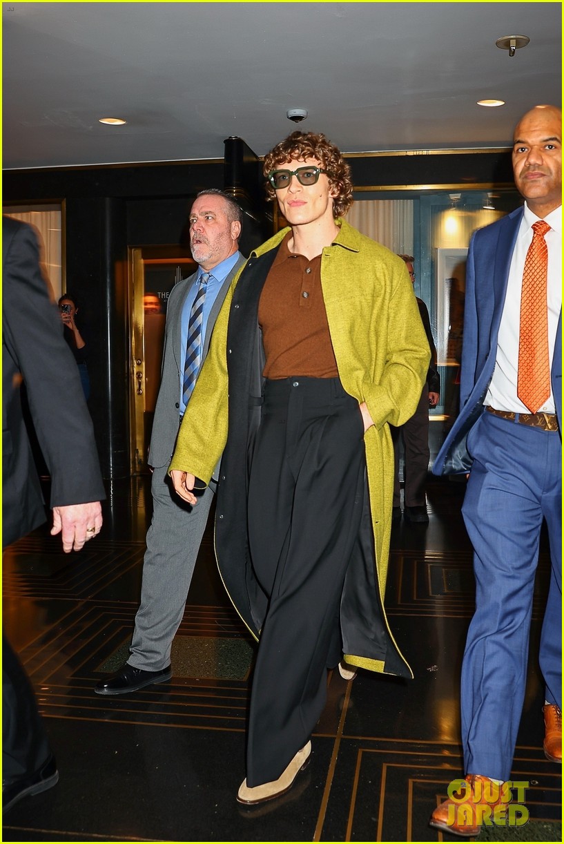 Connor Storrie Is All Smiles While Arriving For 'Late Night' Debut ...