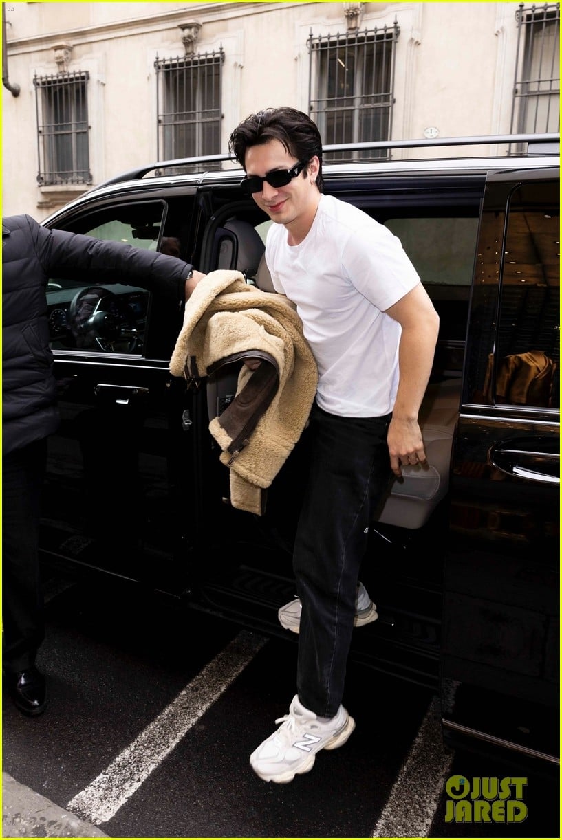 Hudson Williams Shops at Giorgio Armani During Milan Fashion Week ...