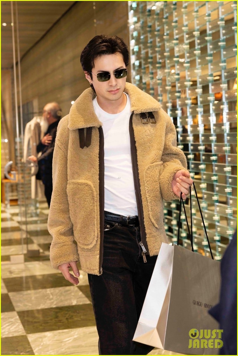 Hudson Williams Shops at Giorgio Armani During Milan Fashion Week ...