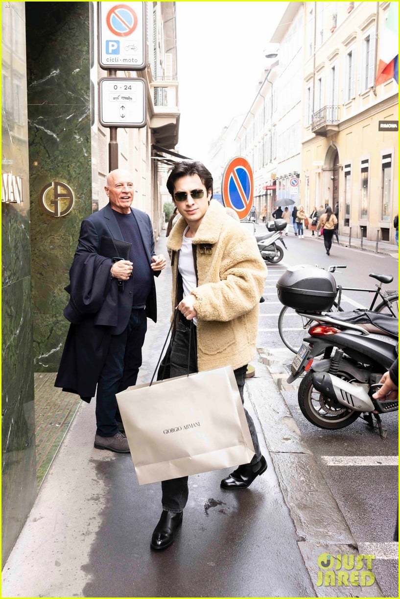 Hudson Williams Shops at Giorgio Armani During Milan Fashion Week ...