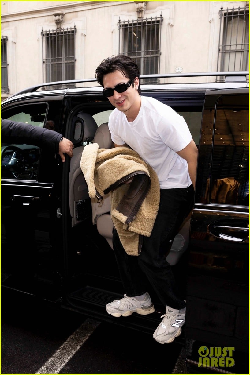 Hudson Williams Shops at Giorgio Armani During Milan Fashion Week ...