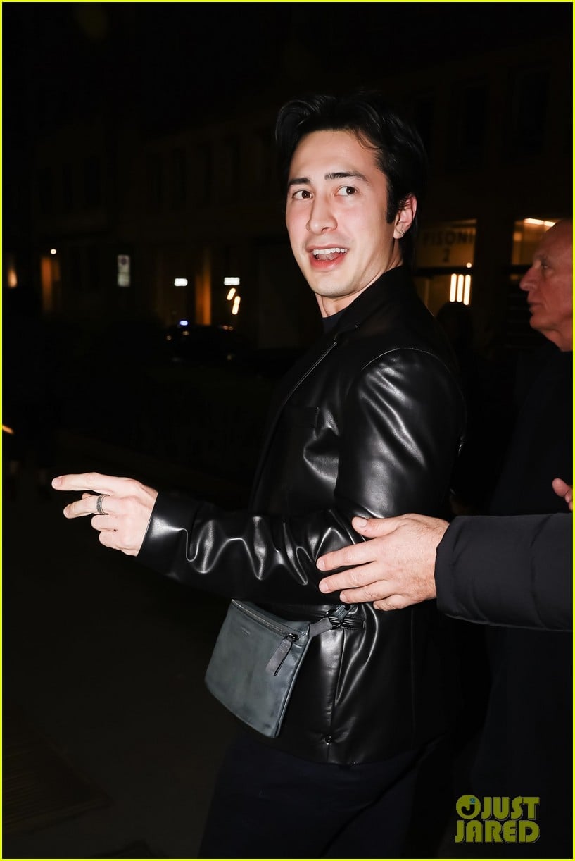 Hudson Williams Shops at Giorgio Armani During Milan Fashion Week ...