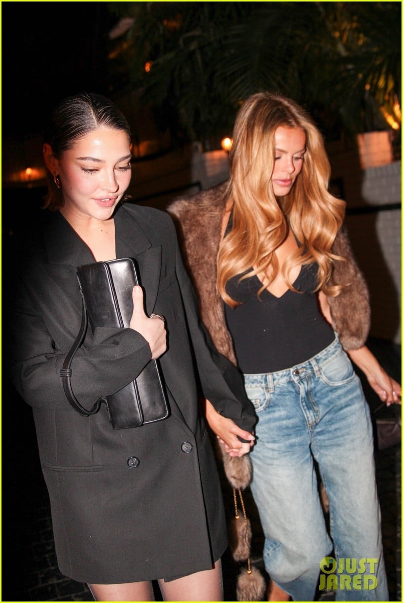 Madelyn Cline & Brooks Nader Hold Hands On Weekend Girls Night Out ...