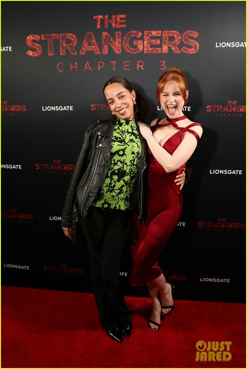 Madelaine Petsch Stuns in Strappy Crimson Dress at 'The Strangers ...