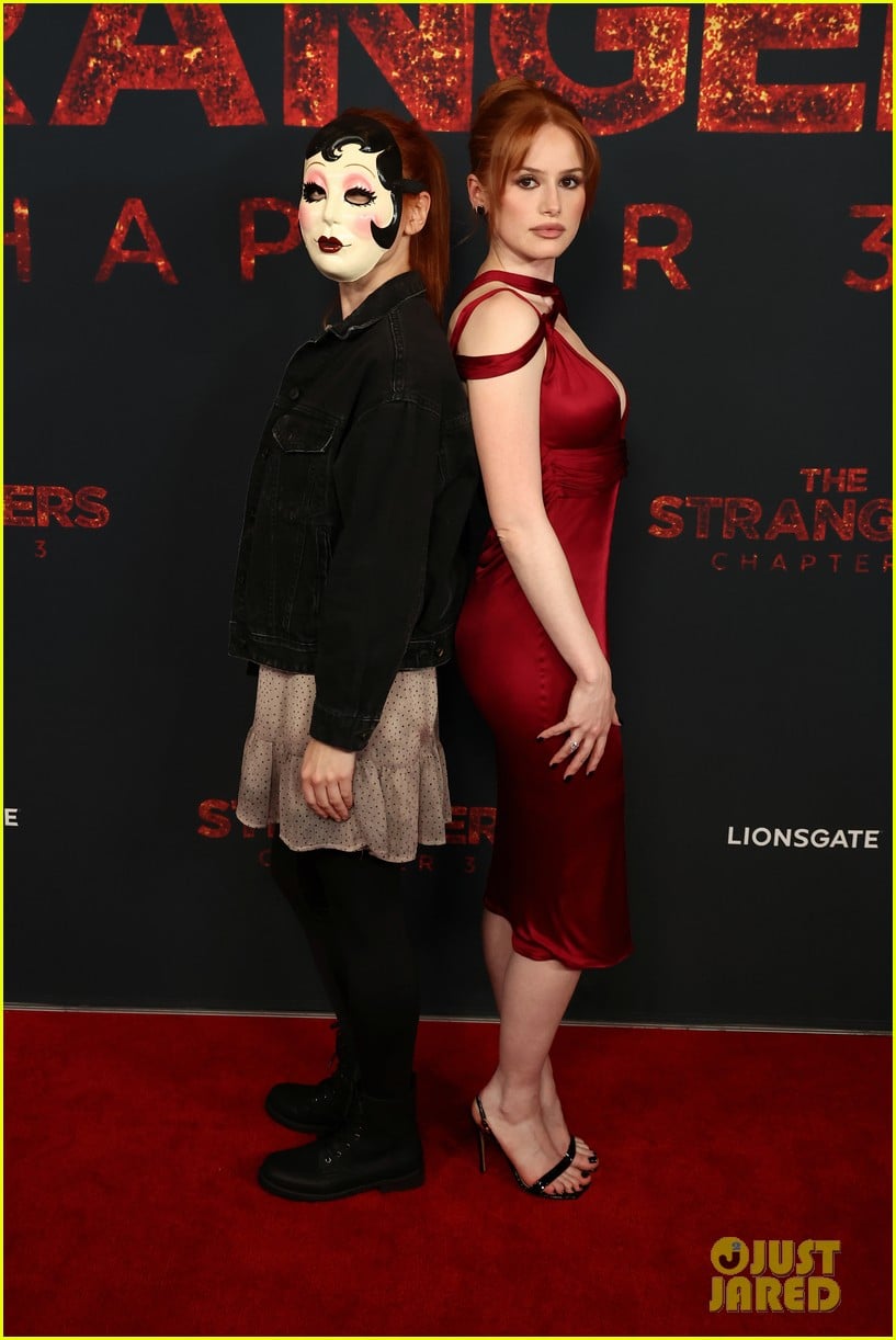 Madelaine Petsch Stuns in Strappy Crimson Dress at 'The Strangers ...