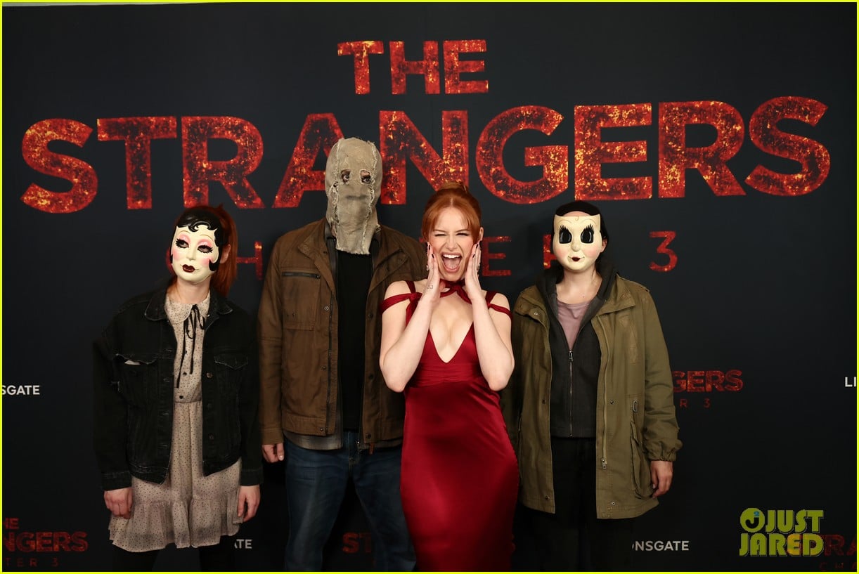 Madelaine Petsch Stuns in Strappy Crimson Dress at 'The Strangers ...