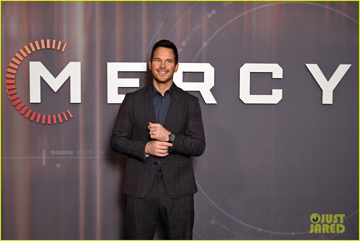Chris Pratt & Rebecca Ferguson Step Out to Promote New Movie 'Mercy' in ...