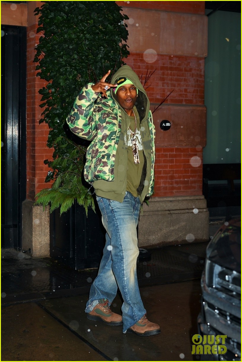 Rihanna Rocks a Denim-on-Denim Look to Boyfriend A$AP Rocky's Private ...