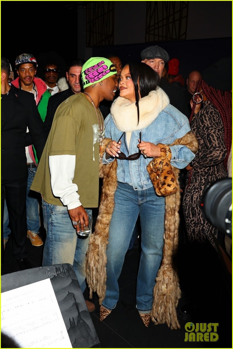 Rihanna Rocks a Denim-on-Denim Look to Boyfriend A$AP Rocky's Private ...