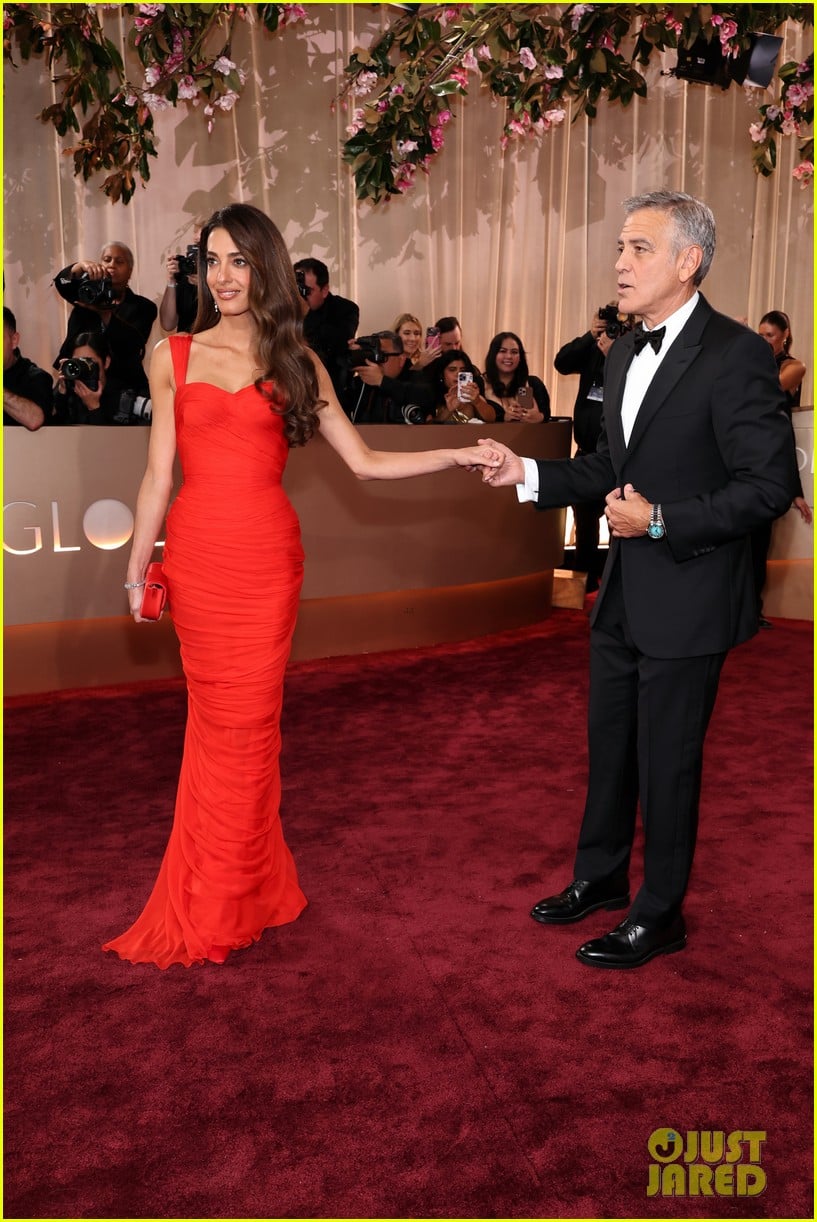 George Clooney & Adam Sandler Get Support from Their Wives at Golden ...