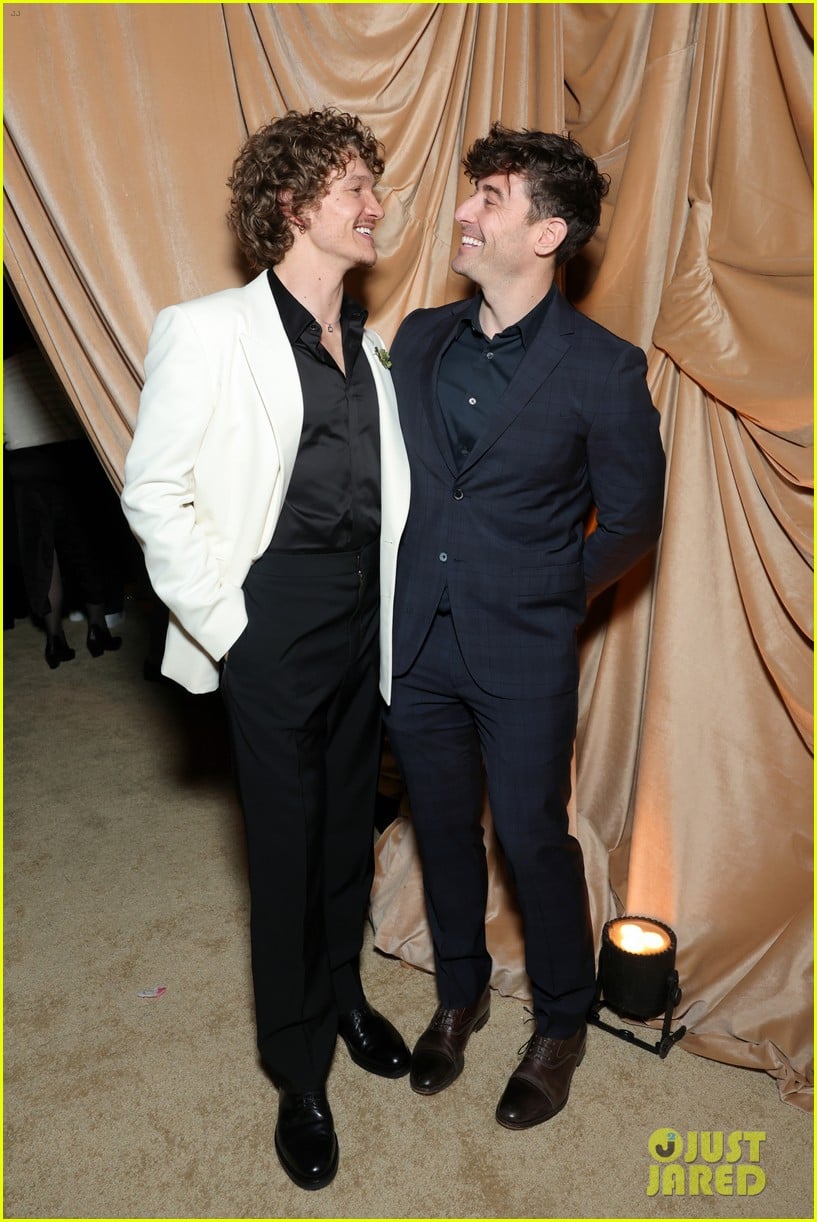 Heated Rivalry's Connor Storrie & Hudson Williams Attend 2 Pre-Golden ...