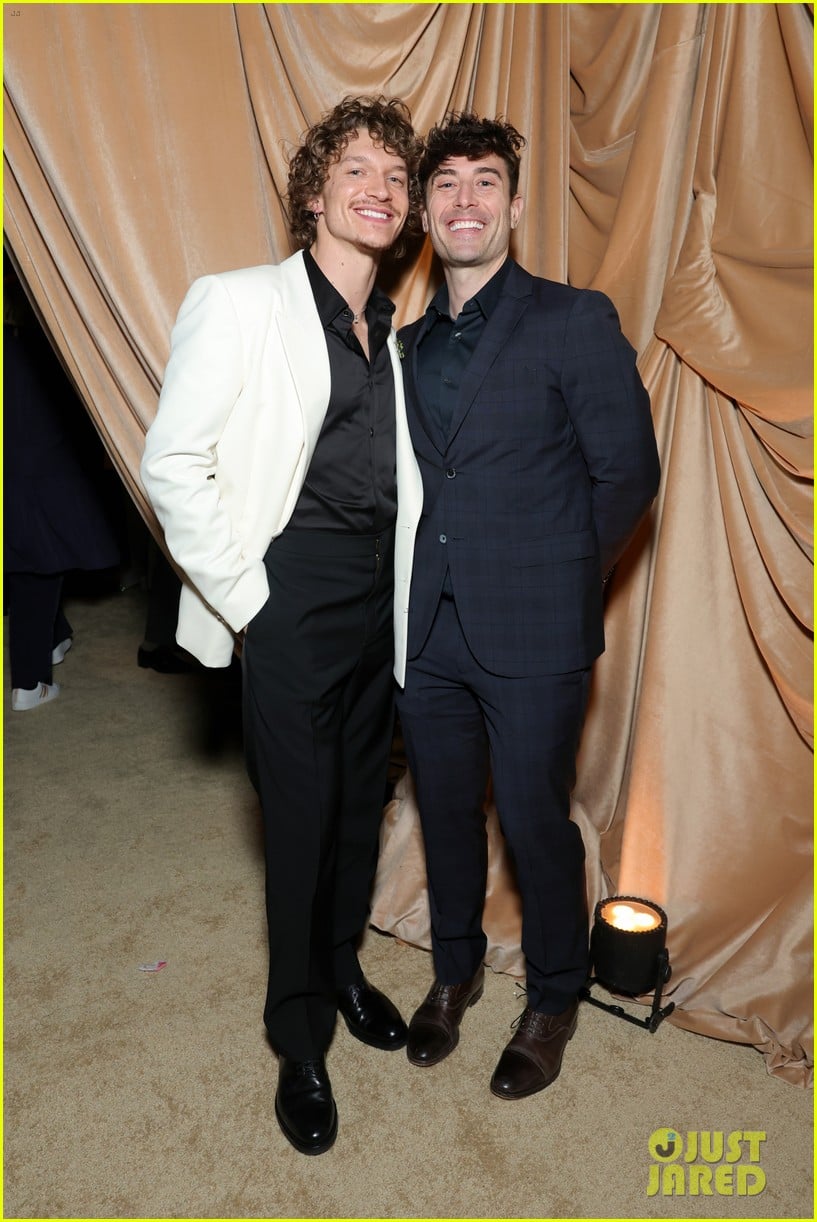 Heated Rivalry's Connor Storrie & Hudson Williams Attend 2 Pre-Golden ...