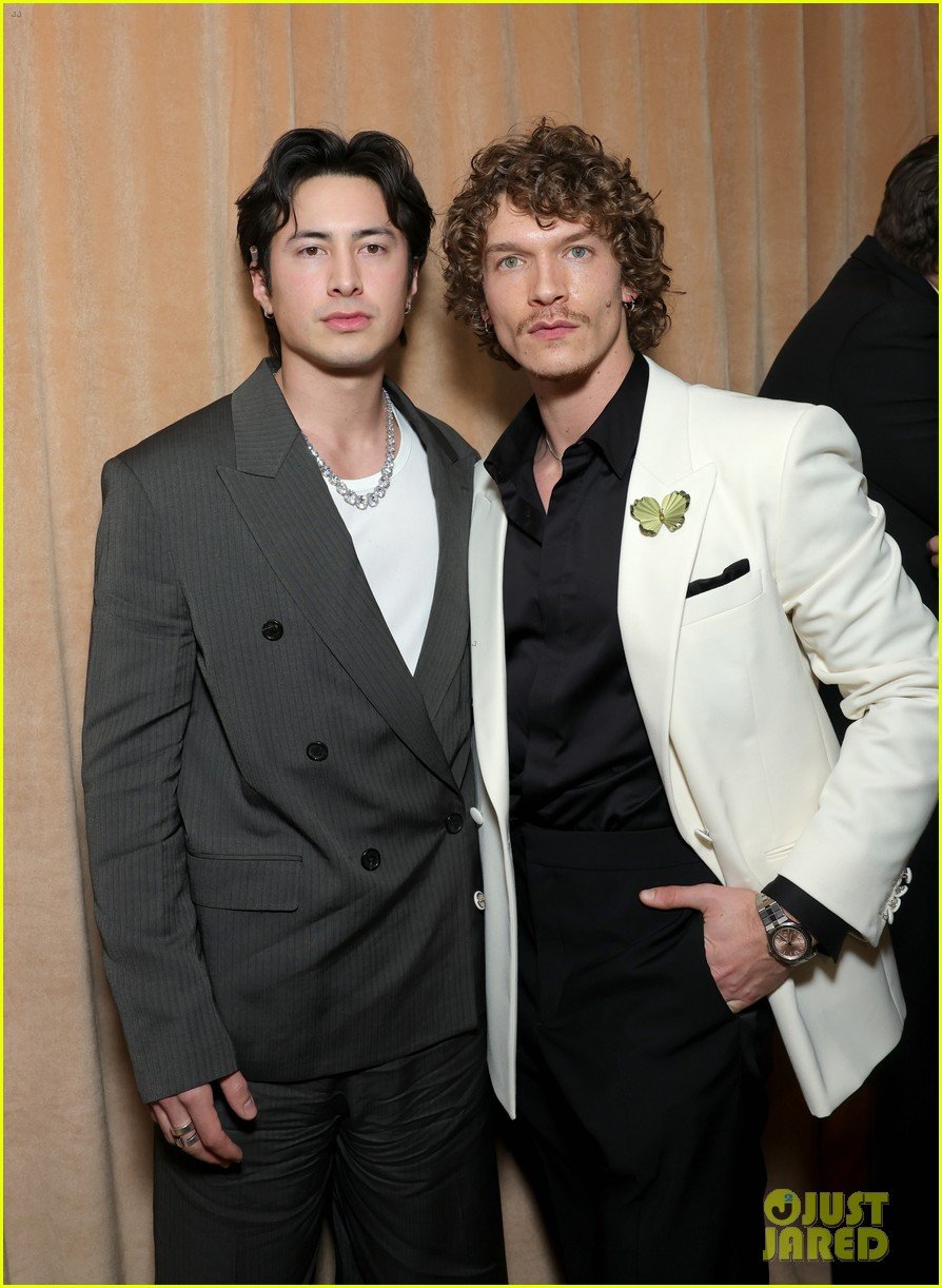 Heated Rivalry's Connor Storrie & Hudson Williams Attend 2 Pre-Golden ...