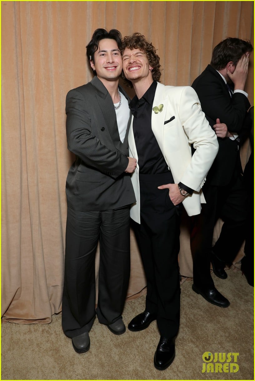 Heated Rivalry's Connor Storrie & Hudson Williams Attend 2 Pre-Golden ...