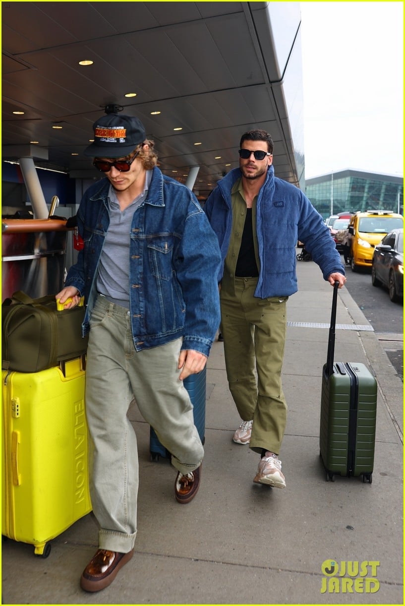 Connor Storrie & François Arnaud Catch Flight Out of NYC Together After ...