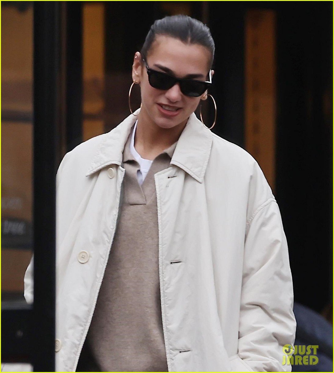 Dua Lipa & Callum Turner Take Their Dog for a Walk in London: Photo ...