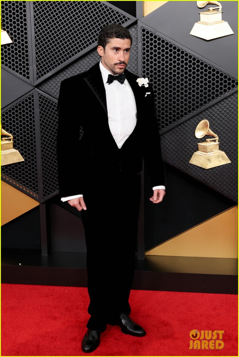 Bad Bunny's Grammys 2026 Suit Has a Full Corset Detail Up the Back ...