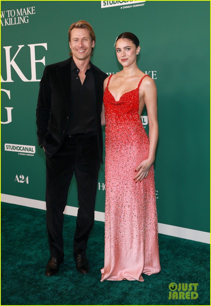 Glenn Powell & Margaret Qualley Premiere 'How to Make a Killing' On ...
