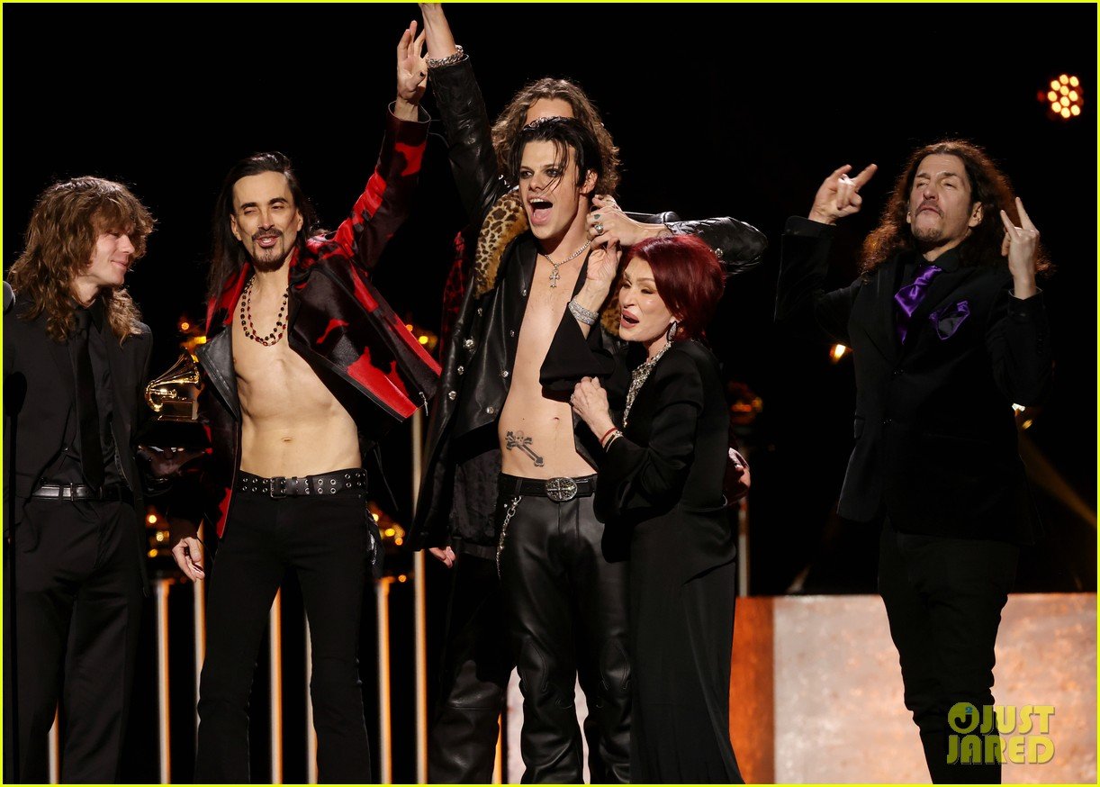 Yungblud Brings Sharon Osbourne on Stage to Accept Grammy for Ozzy ...