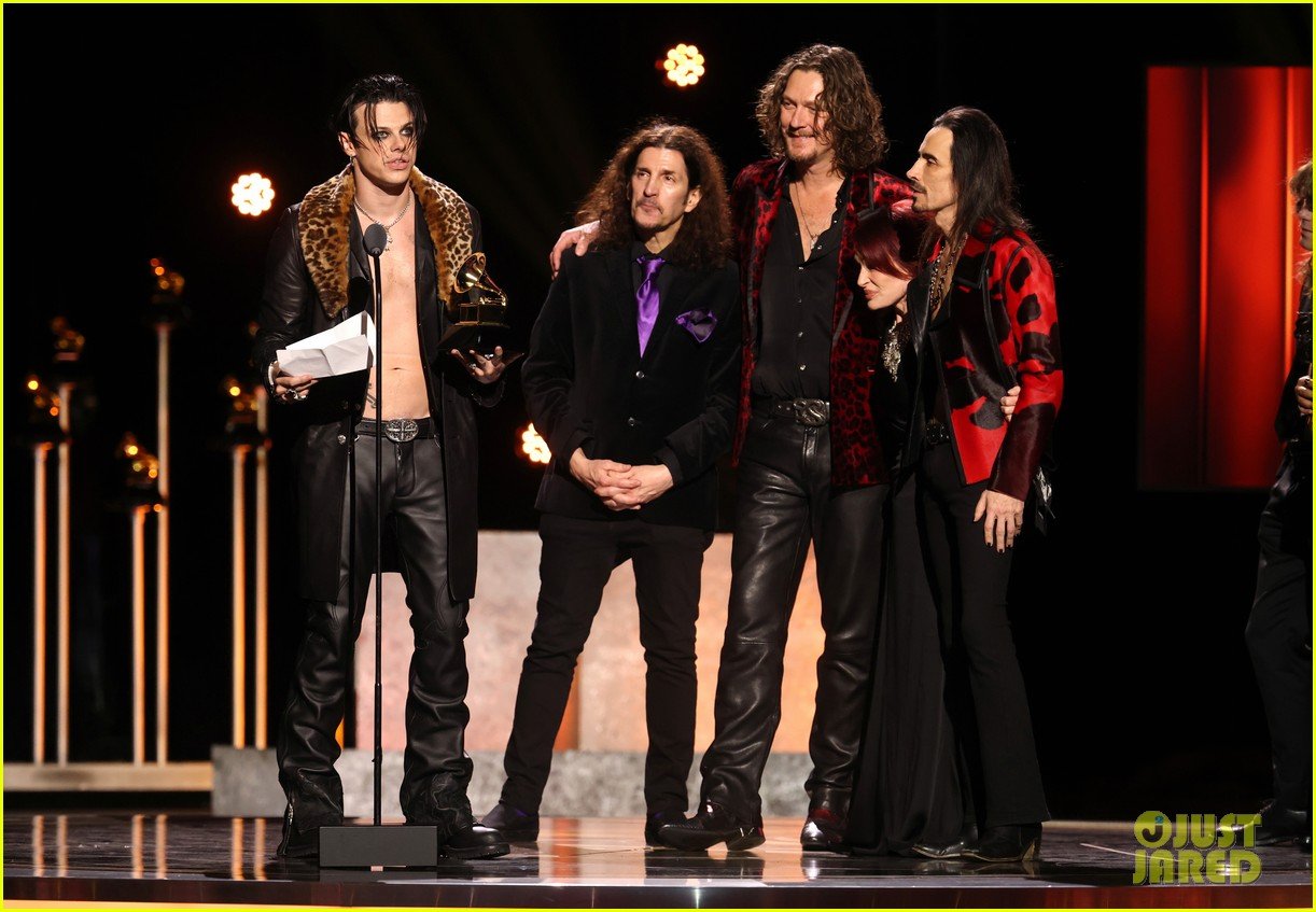 Yungblud Brings Sharon Osbourne on Stage to Accept Grammy for Ozzy ...