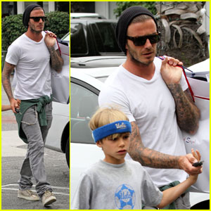 David Beckham: Fred Segal with Romeo! | Celebrity Babies, David Beckham ...