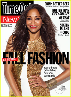 Zoe Saldana Covers ‘Time Out New York’! | Magazine, Zoe Saldana | Just ...