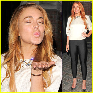Lindsay Lohan Has a Night Out After ‘Speed the Plow’ Performance ...