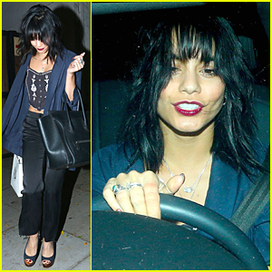 Vanessa Hudgens Shows Off New Black Hair & Bangs! | Vanessa Hudgens ...
