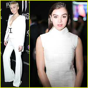 Miley Cyrus & Hailee Steinfeld Are White Hot at Shooting Stars Exhibit ...