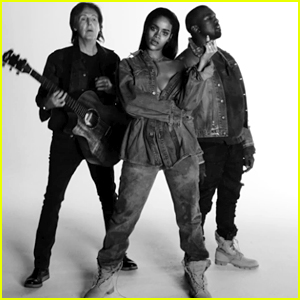 Rihanna’s ‘FourFiveSeconds’ Music Video with Kanye West & Paul ...