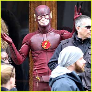 Grant Gustin Gives Out Bunny Ears on ‘The Flash’ Set! | Grant Gustin ...