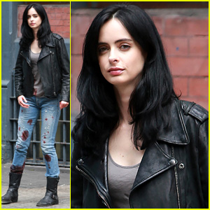 Krysten Ritter Gets Bloody for ‘Jessica Jones’ Filming in NYC | Krysten Ritter | Celebrity News ...