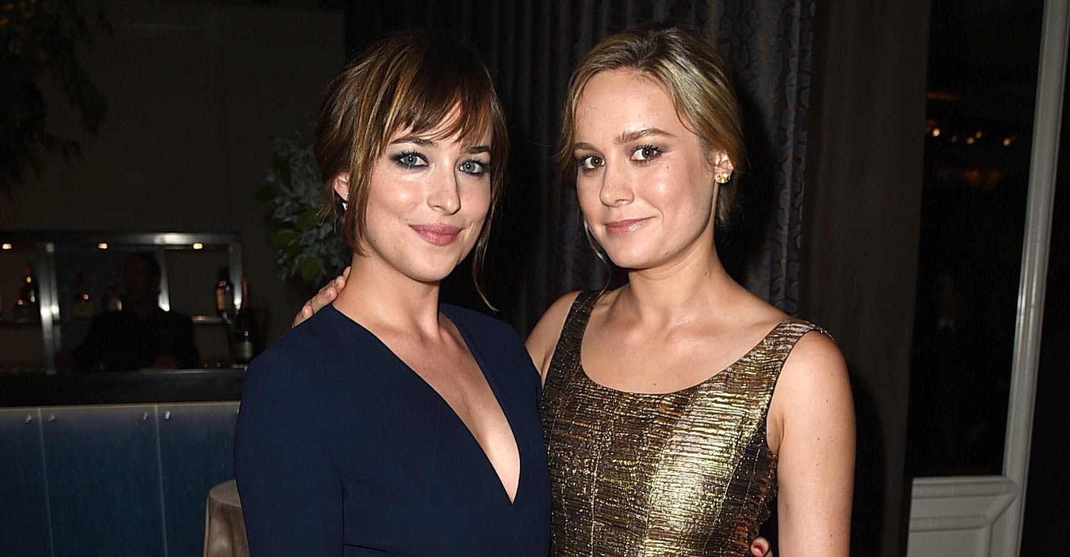 Dakota Johnson & Brie Larson Reunite at HFPA Event! | 2015 HFPA Annual ...