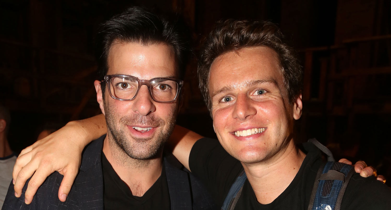 Zachary Quinto Reunites with Ex-Boyfriend Jonathan Groff | Jonathan ...