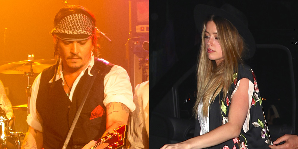 Johnny Depp Gets Wife Amber Heard’s Support at Hollywood Vampires ...