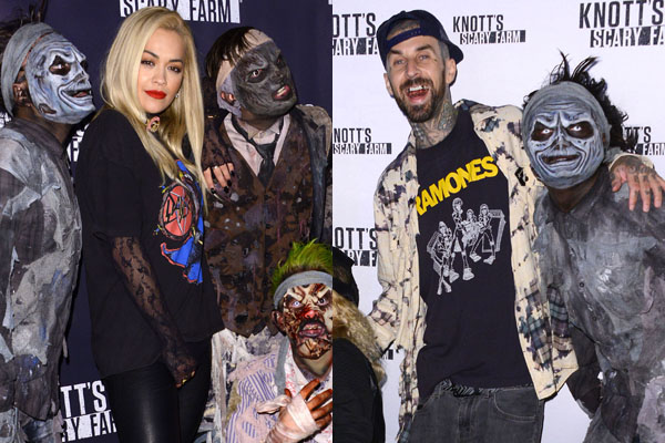 Rita Ora & Travis Barker Head To Knott’s Scary Farm After Relationship ...